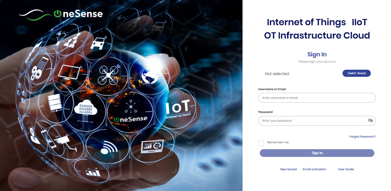 Login to the Onesense